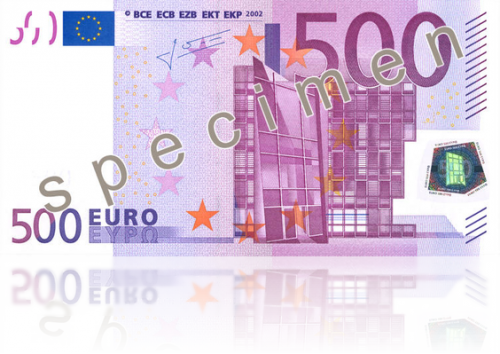 As notas de 50 e 500 euros - Conexão Paris